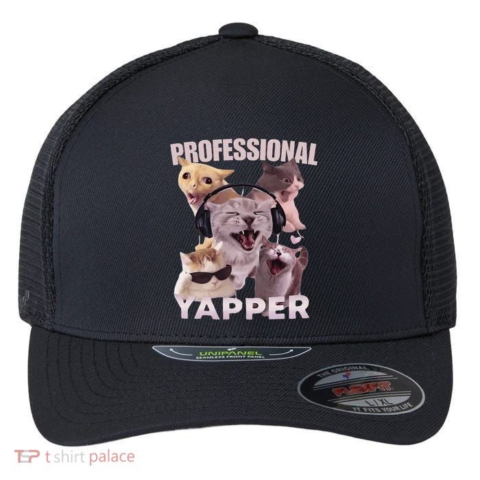 Professional Yapper Funny Cat Meme Goofy Ahh Ironic Cat Flexfit ...