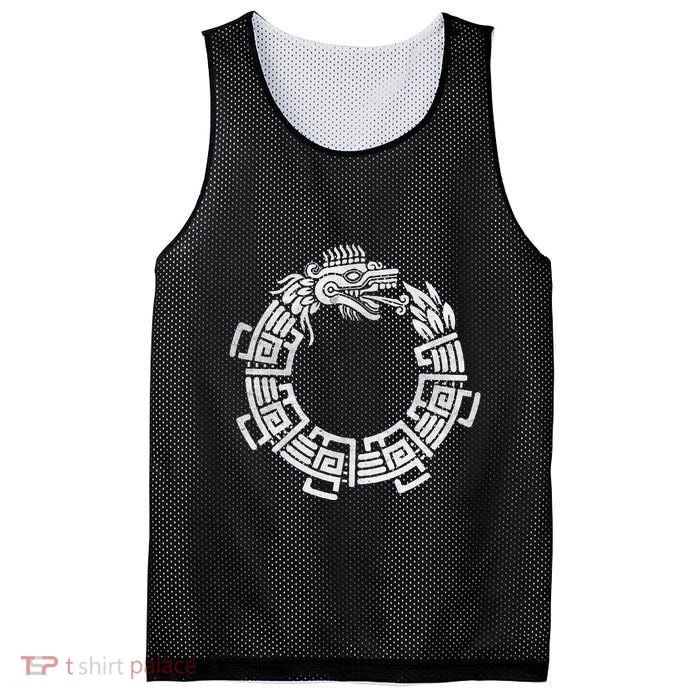 Quetzalcoatl Ouroboros Aztec Serpent Mayan Inca Toltec Mesh Reversible ...