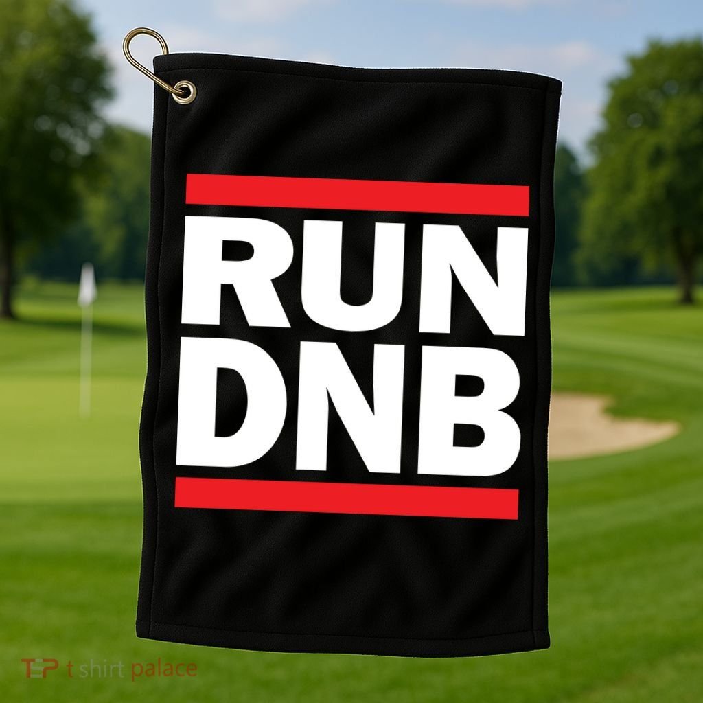 RUN DnB Drum And Bass Platinum Collection Golf Towel | TShirtPalace