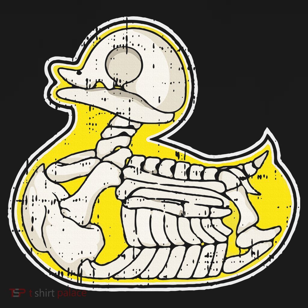Rubber Duck Skeleton Lazy Halloween Costume Funny Ducky Hoodie ...