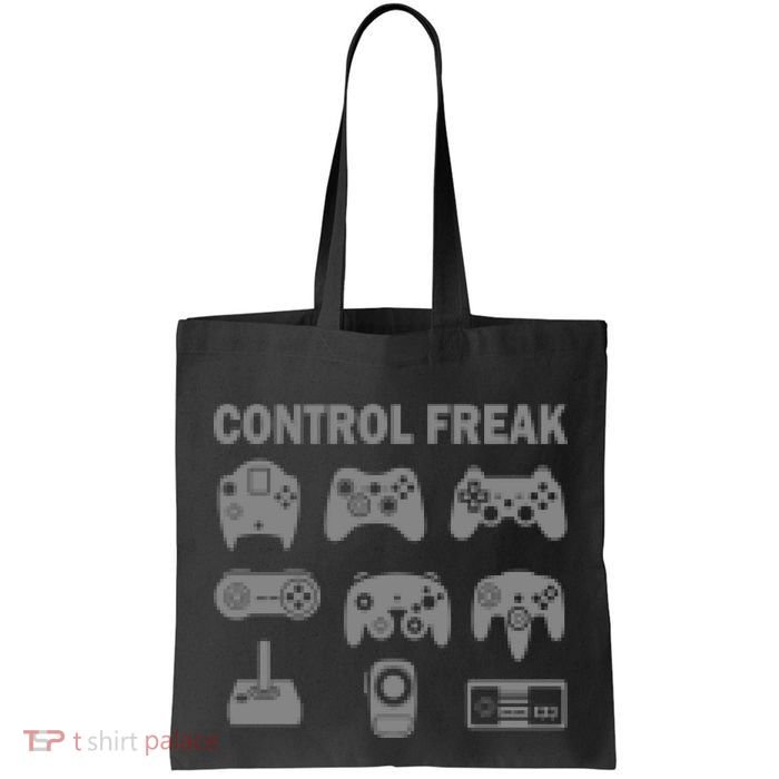 Retro Control Freak 8 Bit Gamer Tote Bag | TShirtPalace