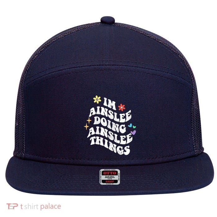 Retro Groovy Im Ainslee Doing Ainslee Things Funny MotherS 7 Panel Mesh ...