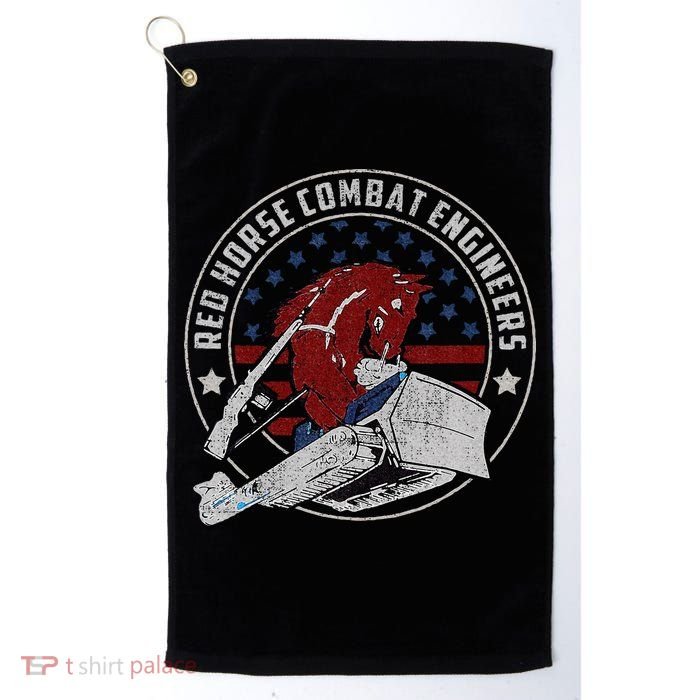 Red Horse Combat Engineer Us Military Golf Towel | TShirtPalace