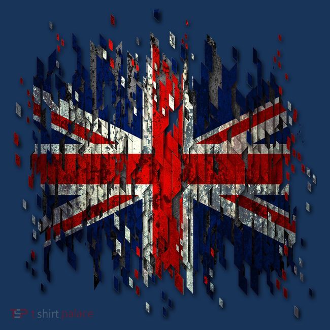 Ripped UK Great Britain Union Jack Torn Flag Tall Hoodie | TShirtPalace