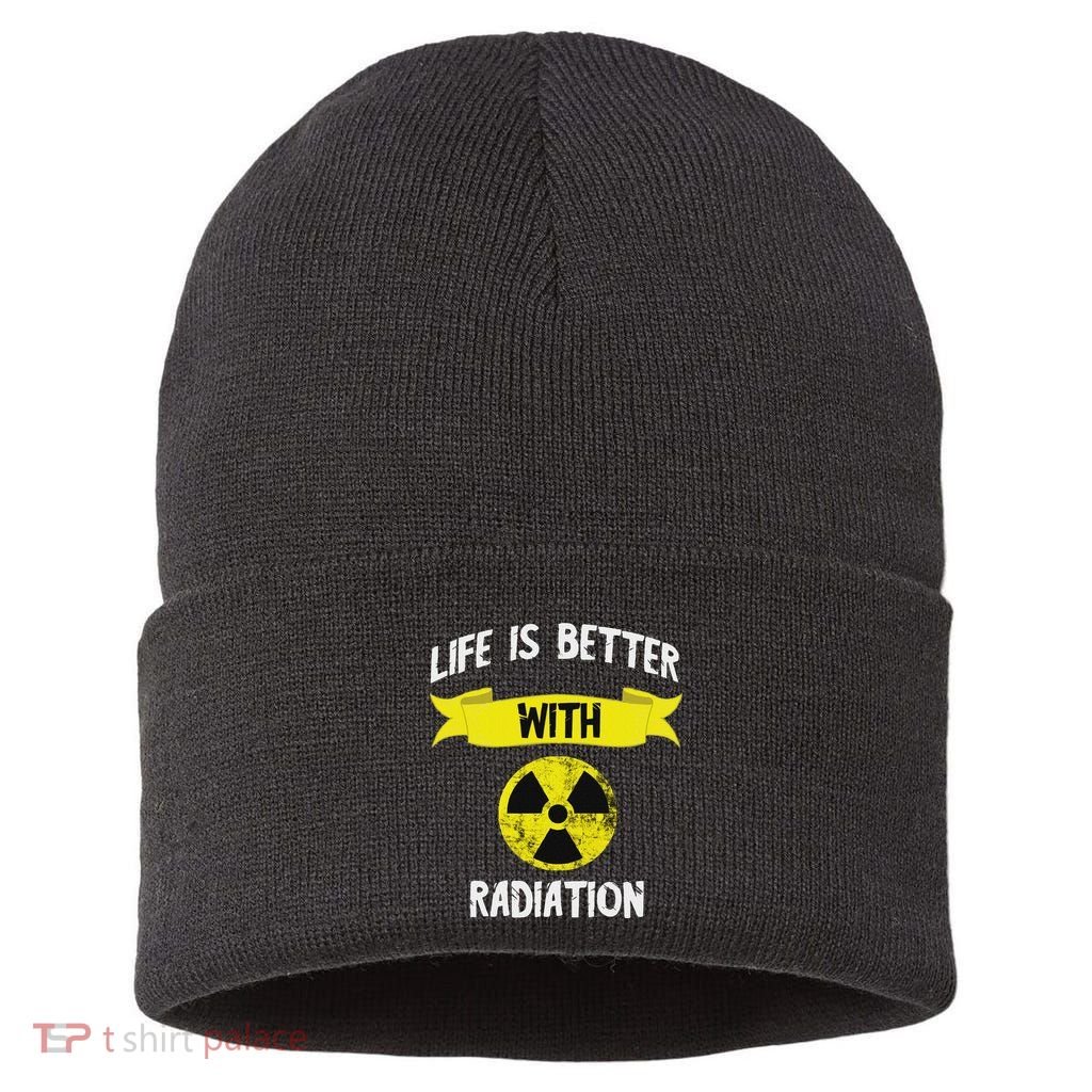 Radioactivity Radiology Nuclear Symbol X Rays Sustainable Knit Beanie ...