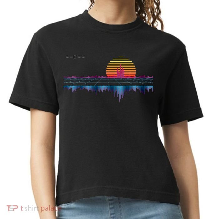 Retrowave Synthwave Vaporwave Sunset Aesthetic Comfort Colors Boxy T ...