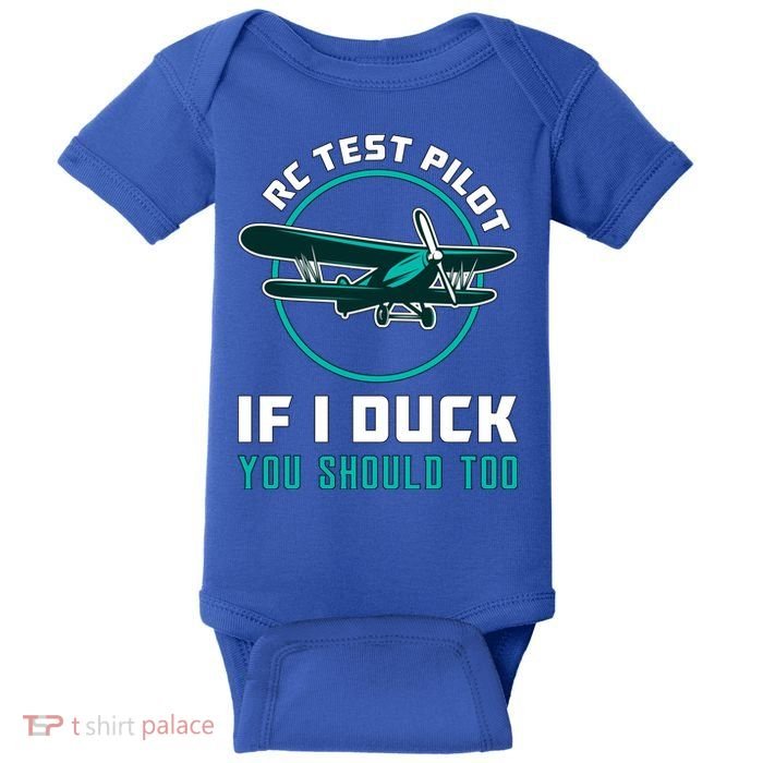 Rc Test Pilot If I Duck Model Airplane Vintage Rc Plane Gift Baby ...