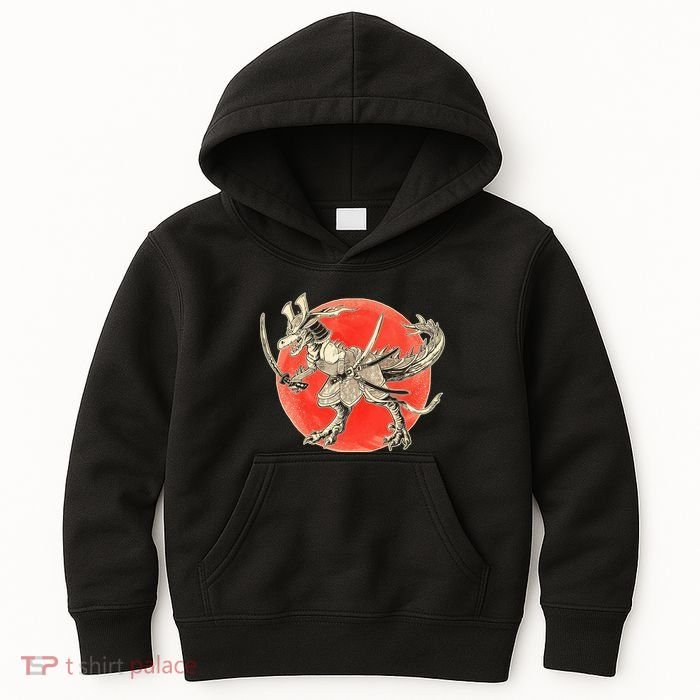 Samurai T-Rex Kids Hoodie | TShirtPalace