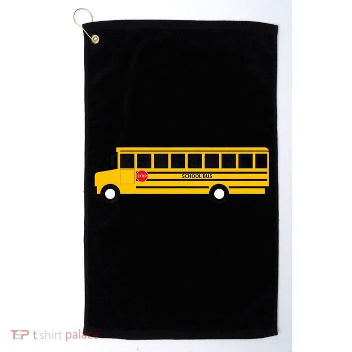 School Bus Platinum Collection Golf Towel | TShirtPalace