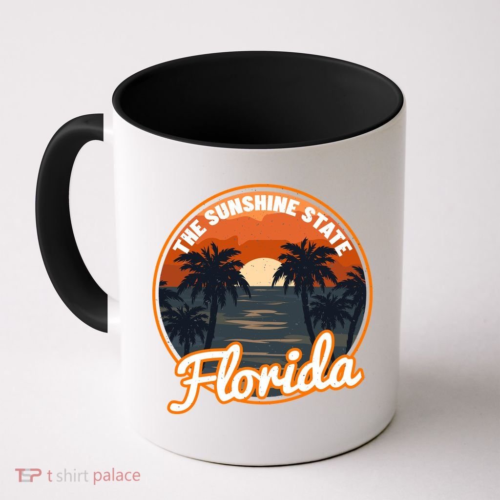 Surfing Florida Sunshine State Sunset Beach Gift Coffee Mug
