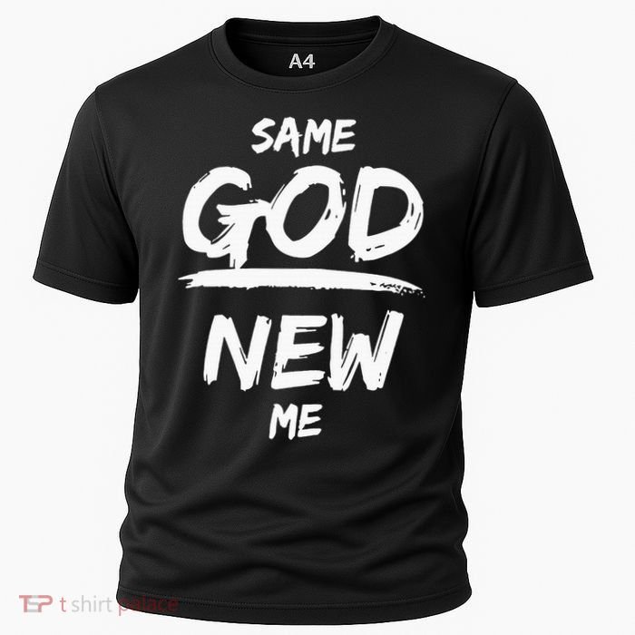 Same God New Me For Funny Jesus Christian Cooling Performance Crew T ...