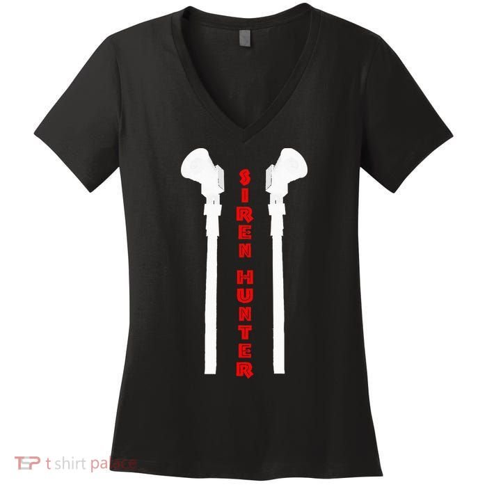 Siren Hunter ~ Tornado Siren Fan Women's V-Neck T-Shirt | TShirtPalace