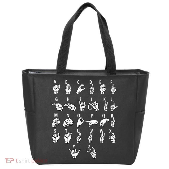 Sign Language Alphabet For ASL Interpreter Deaf Teacher Bag | TShirtPalace