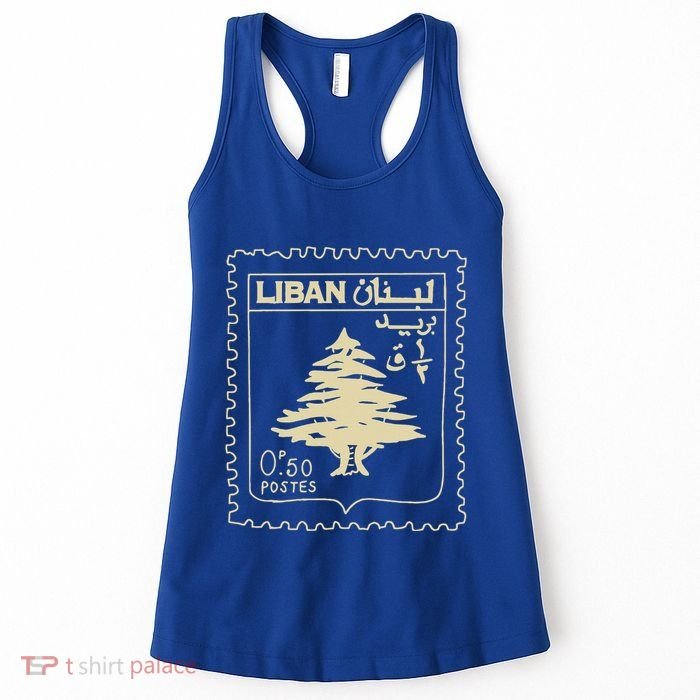 Support Lebanon Beirut Map Lebanese Flag Women's Tank Top