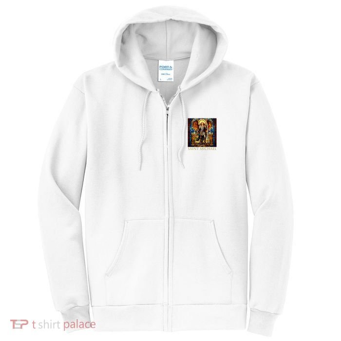 Saint Michael The Archangel Full Zip Hoodie | TShirtPalace