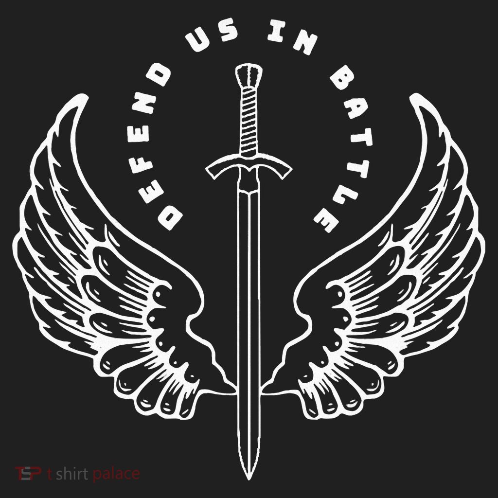 St. Michael The Archangel Defend Us In Battle Trucker Hat | TShirtPalace