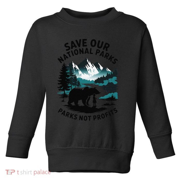 Save Our National Parks Mountain Grizzly Bear Toddler Sweatshirt ...