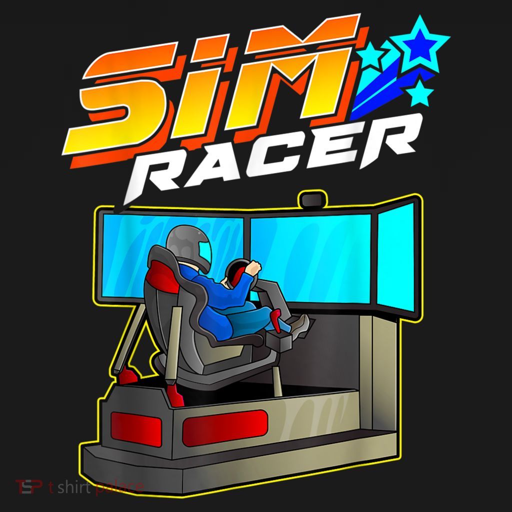 Sim Racer Car Racing And Driving Simulator Motion Rig Full Zip Hoodie ...