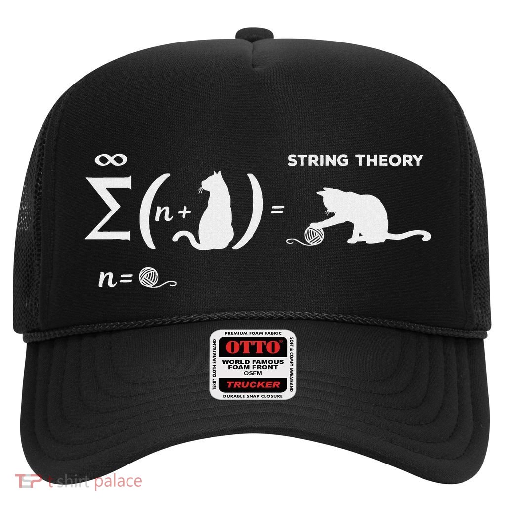 SchröDingers String Theory Cat Physics Quantum Mechanism Hat