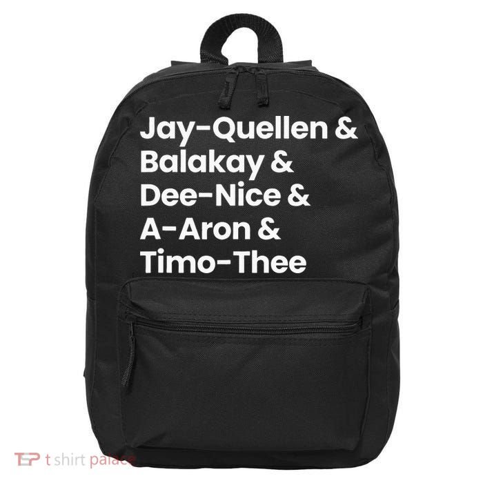 SUBSTITUTE TEACHER NAMES 16 in Basic Backpack | TShirtPalace