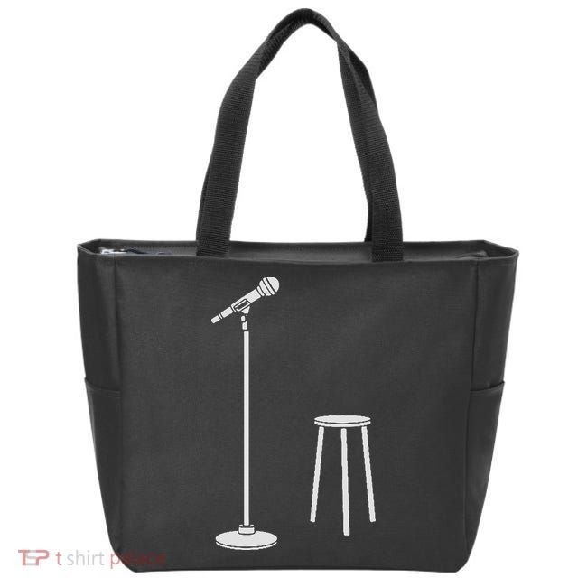 Stand Up Comedy Zip Tote Bag | TShirtPalace