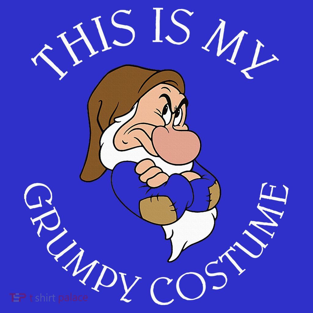Snow White Grumpy Halloween This Is My Costume Button | TShirtPalace