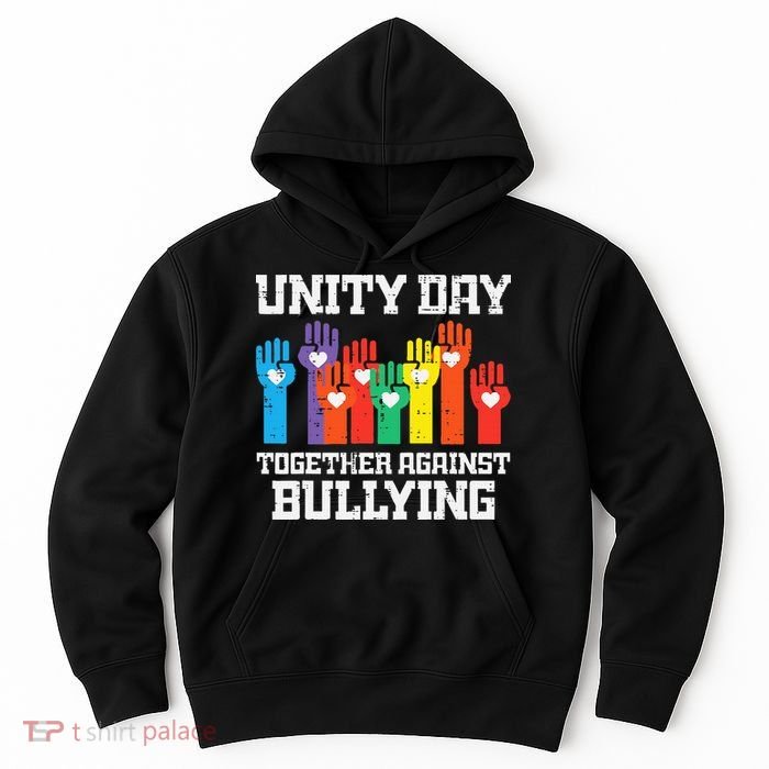 Together Against Bullying Orange Anti Bully Unity Day Hoodie | TShirtPalace