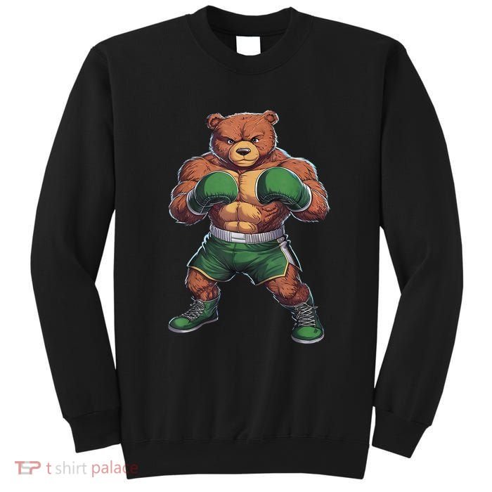 Teddy Boxer Bear Stylish Boxing Player Teddy Bear Sweatshirt | TShirtPalace