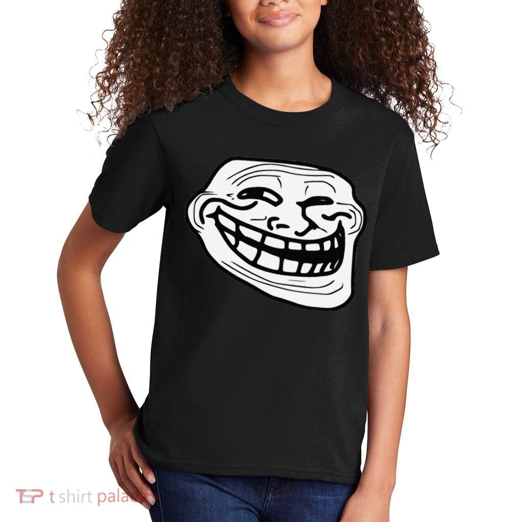 Troll Face Meme Funny Dank Meme Troll Face Kids T-Shirt | TShirtPalace