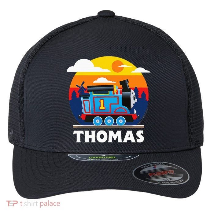 Thomas & Friends Thomas Round Sunset Flexfit Unipanel Trucker Cap ...