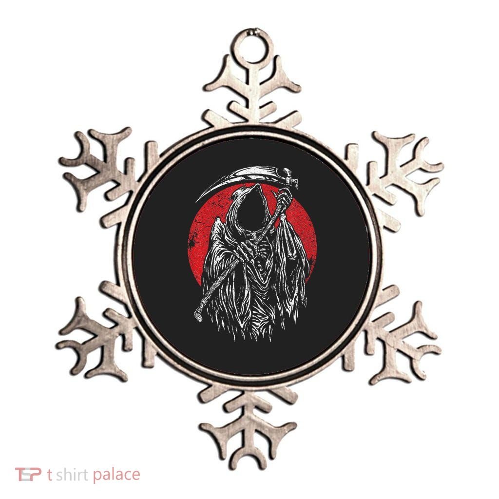 The Grim Reaper Skeleton Skull Death Scythe Grunge Horror Ornament ...