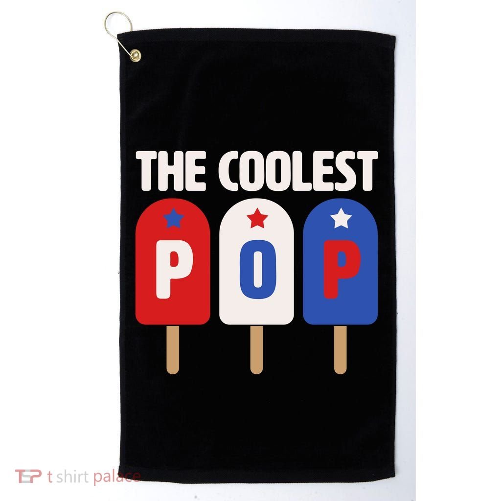 The Coolest Pop Happy Father's Day Popsicles Golf Towel | TShirtPalace
