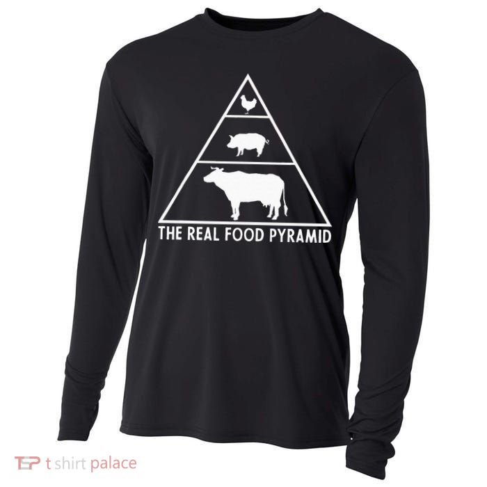 The Real Food Pyramid For Carnivores Cooling Performance Long Sleeve ...