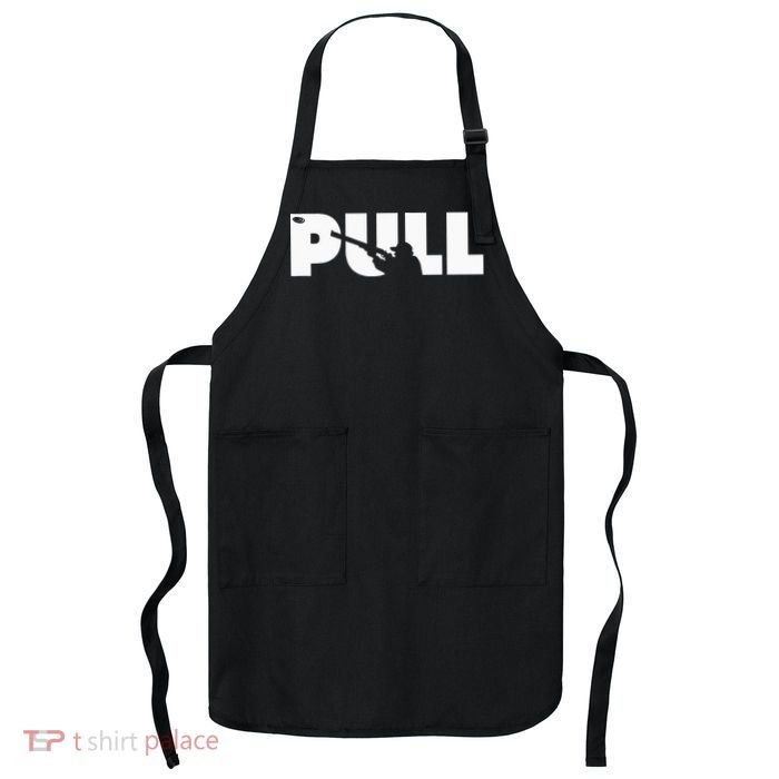 Trap Skeet Shooting Clay Pigeon Hunter Shotgun Full-Length Apron With ...