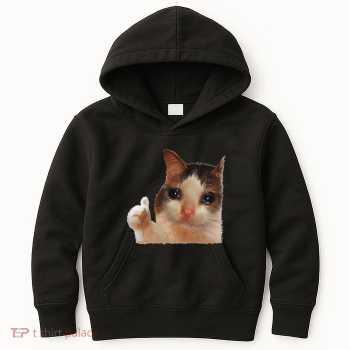 Thumbs Up Crying Cat Meme Cat Crying Thumps Up Memes Sad Cat Kids ...