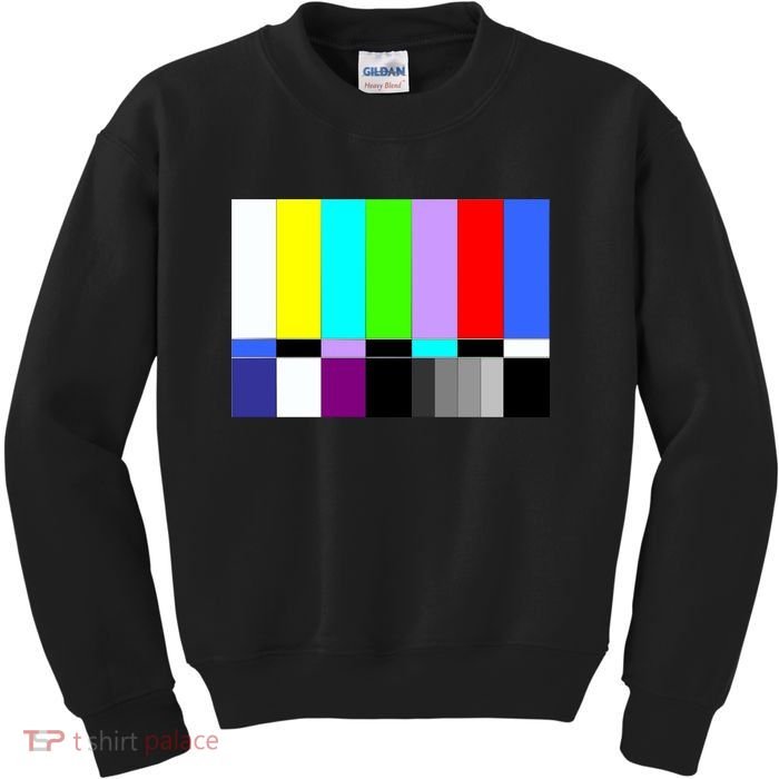 TV Colors Bars Organic Screen Retro Kids Sweatshirt | TShirtPalace