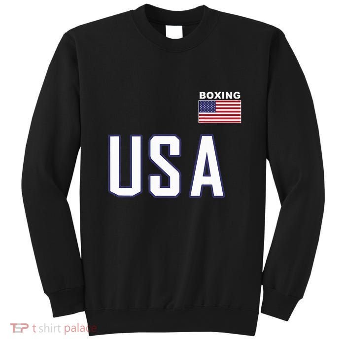 Usa Flag Boxing Cool Boxer Training Equipment Sweatshirt | TShirtPalace