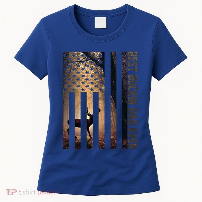 Usa Flag Best Buckin Dad Ever Deer Hunting Fathers Day Gift Meaningful ...