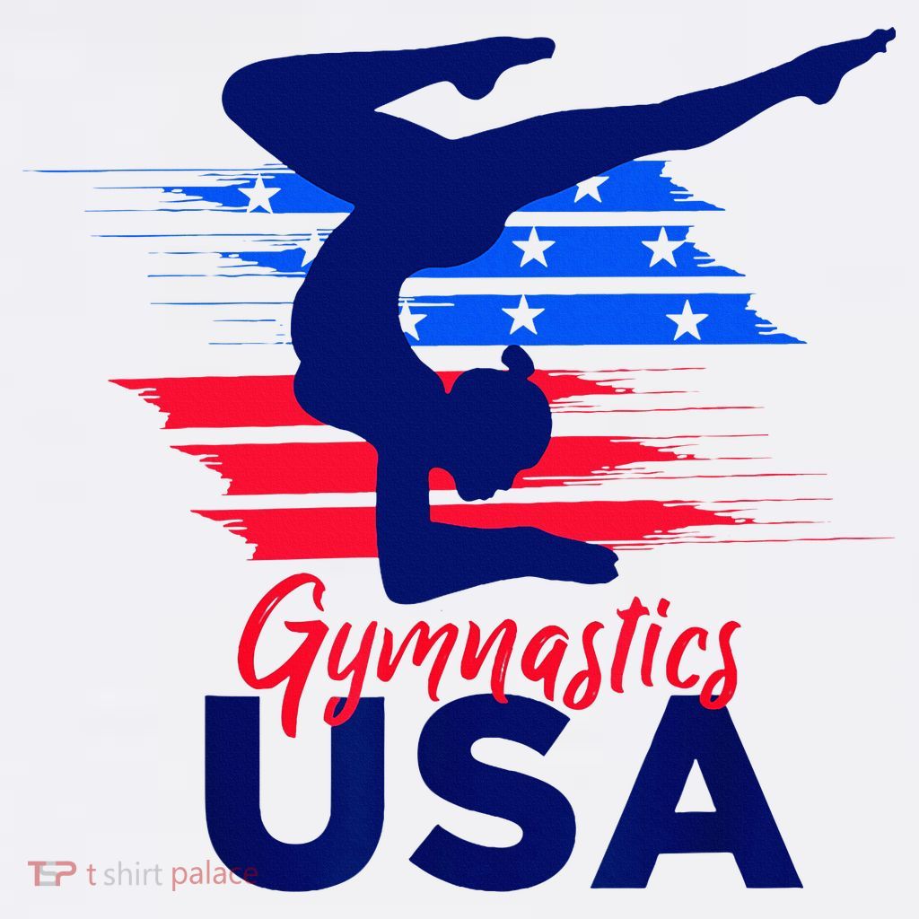 Usa Flag Gymnastics Usa Support Long Sleeve Shirt | TShirtPalace
