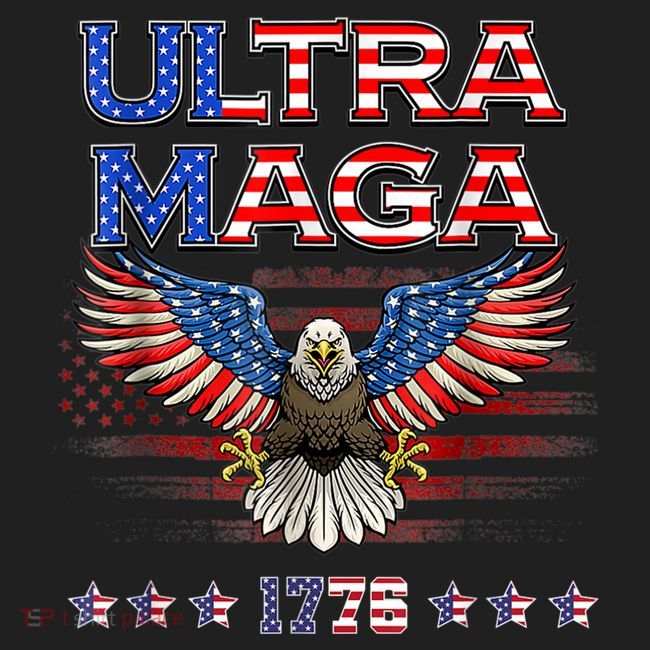 Ultra Mega Eagle 2022, Ultra Maga Tee AMERICAN, FLAG, EAGLE Crop Fleece ...