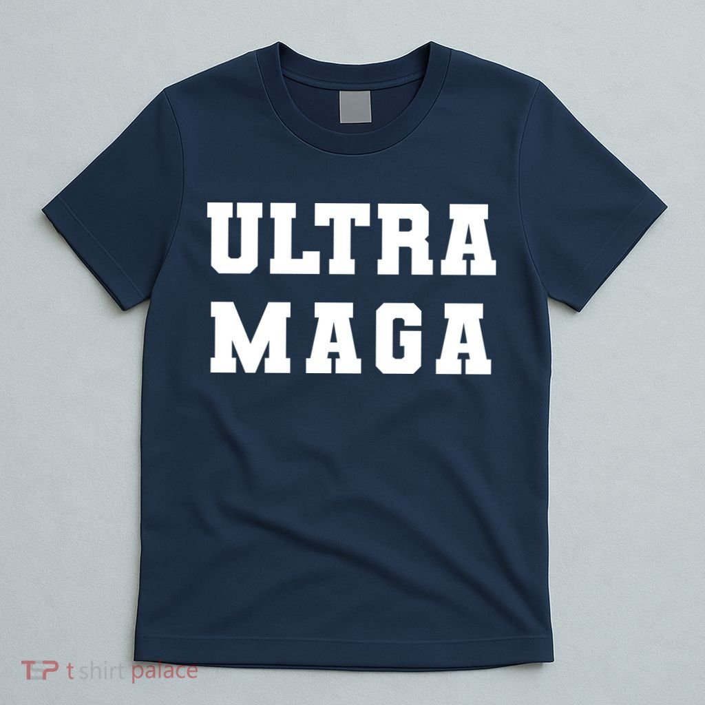 Ultra MAGA Varsity College Font Logo T-Shirt | TShirtPalace