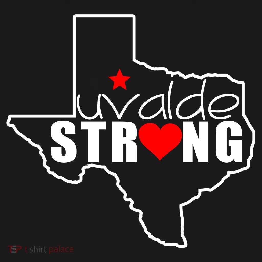 Uvalde Strong Texas Map Heart Women's Hoodie | TShirtPalace