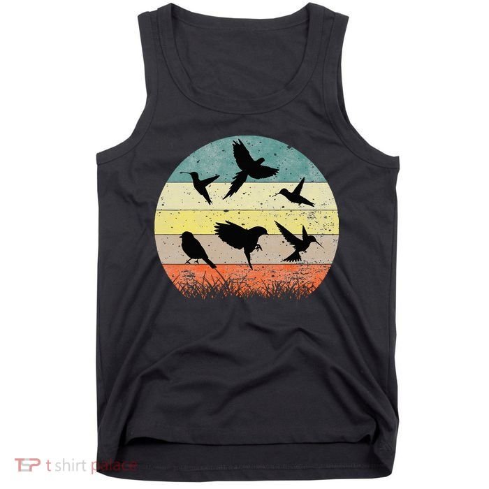 Vintage Birding Bird Watching Bird Watcher Bird Tank Top | TShirtPalace