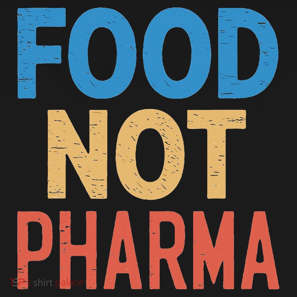 Vintage Food Not Pharma Women's Perfect Tri Rocker Tank | TShirtPalace