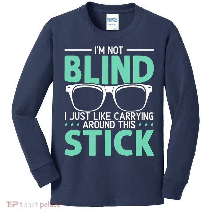 Visually Impaired Braille Visual Blind Awareness Kids Long Sleeve Shirt ...