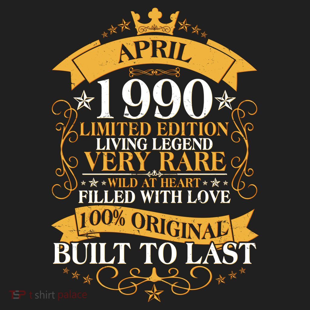 Vintage Limited Edition April 1990 Birthday Hat | TShirtPalace