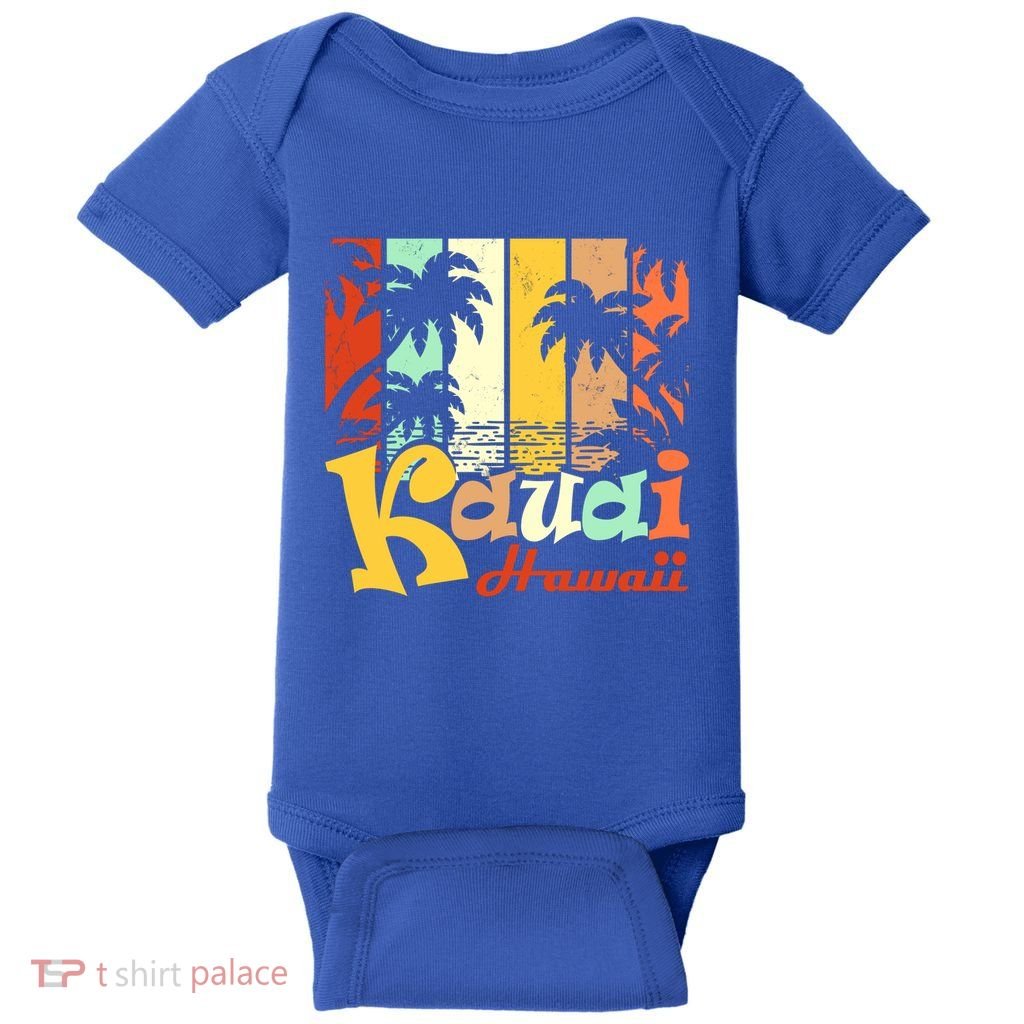 Vintage Kauai Beach Hawaii Surf Hawaiian Surfing 70S Gift Baby Bodysuit ...