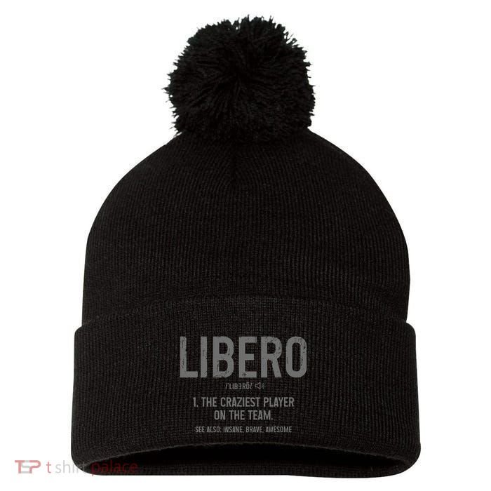 Volleyball Libero Definition Vintage Beach Volleyball Player Pom Pom ...