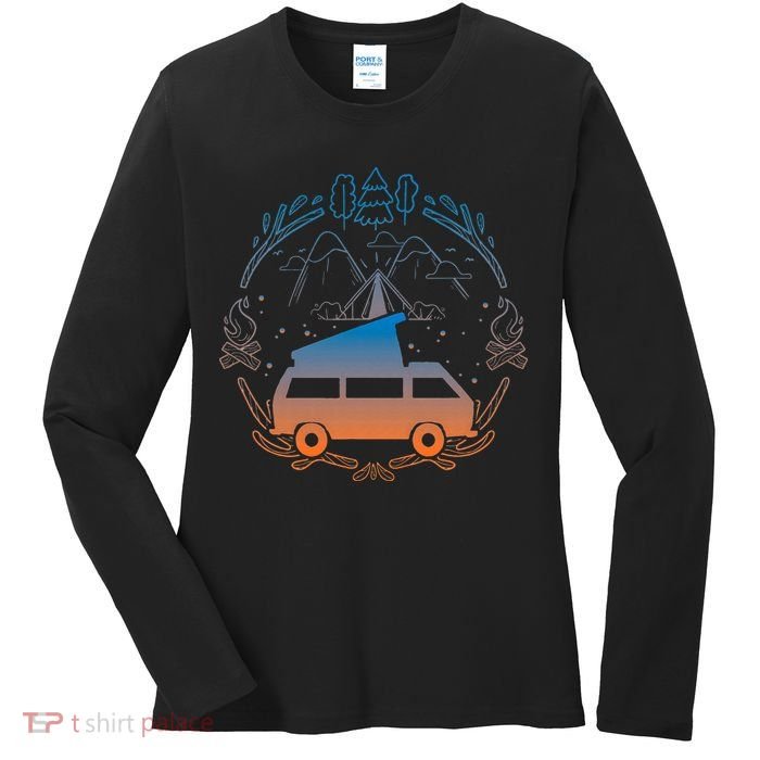 Van Life Design Vanagon Van Bus Dipper Campfire Camping Women's Long ...