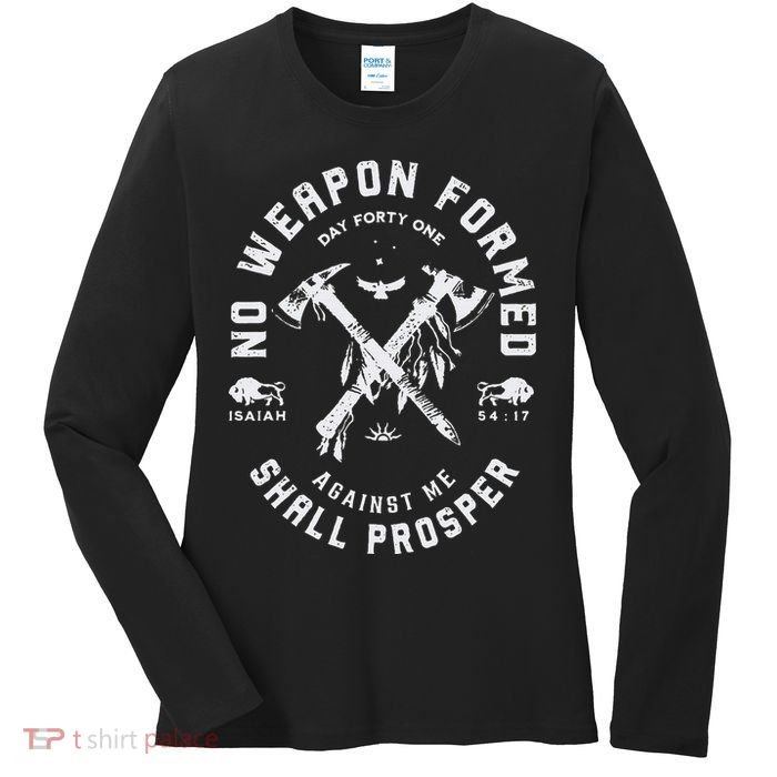 Vintage No Weapon Formed Against Me Shall Prosper Christian Ladies Long ...